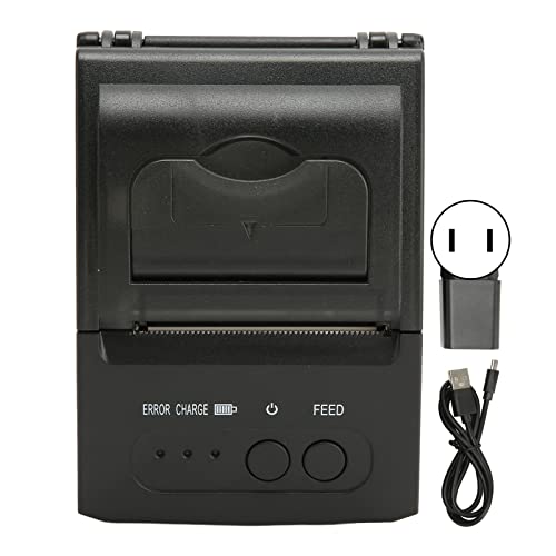 Thermal Printer, 58mm Small Paper Width and Convenient 100240V Thermal Receipt Printer for Restaurants (US Plug)