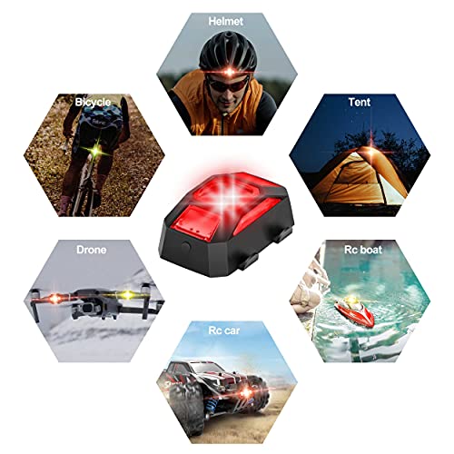 TOMAT Drone Strobe Lights FAA Anti-Collision Lighting Light Night Flight Lights with 4 Colors for DJI Mini 3 Pro/Air 2S/Mini 2/Mavic Air 2/Mavic Mini/Mavic Pro/FPV Quadcopters Accessories