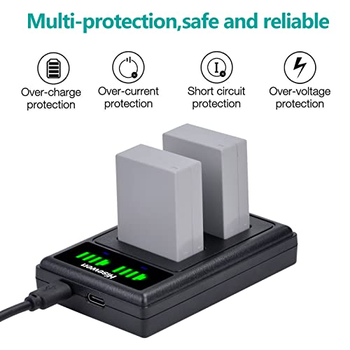 NB-10L NB10L Battery and Dual Charger, Hisewen 2 X 1500mAh Replacement Battery for Canon PowerShot G1 X, G3 X, G15, G16, SX40 HS, SX50 HS, SX60 HS Digital Camera
