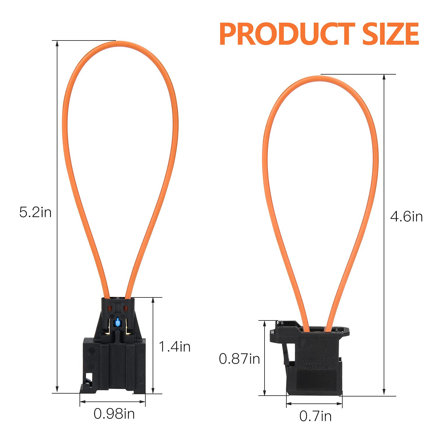 Mellbree 2Pcs Fiber Optic Loop, Female and Male Fiber Optic Bypass Loop Adapter Connector Diagnostic Device Tool Compatible for Benz Audi Mercedes BMW VW Porsche MOST Optical System