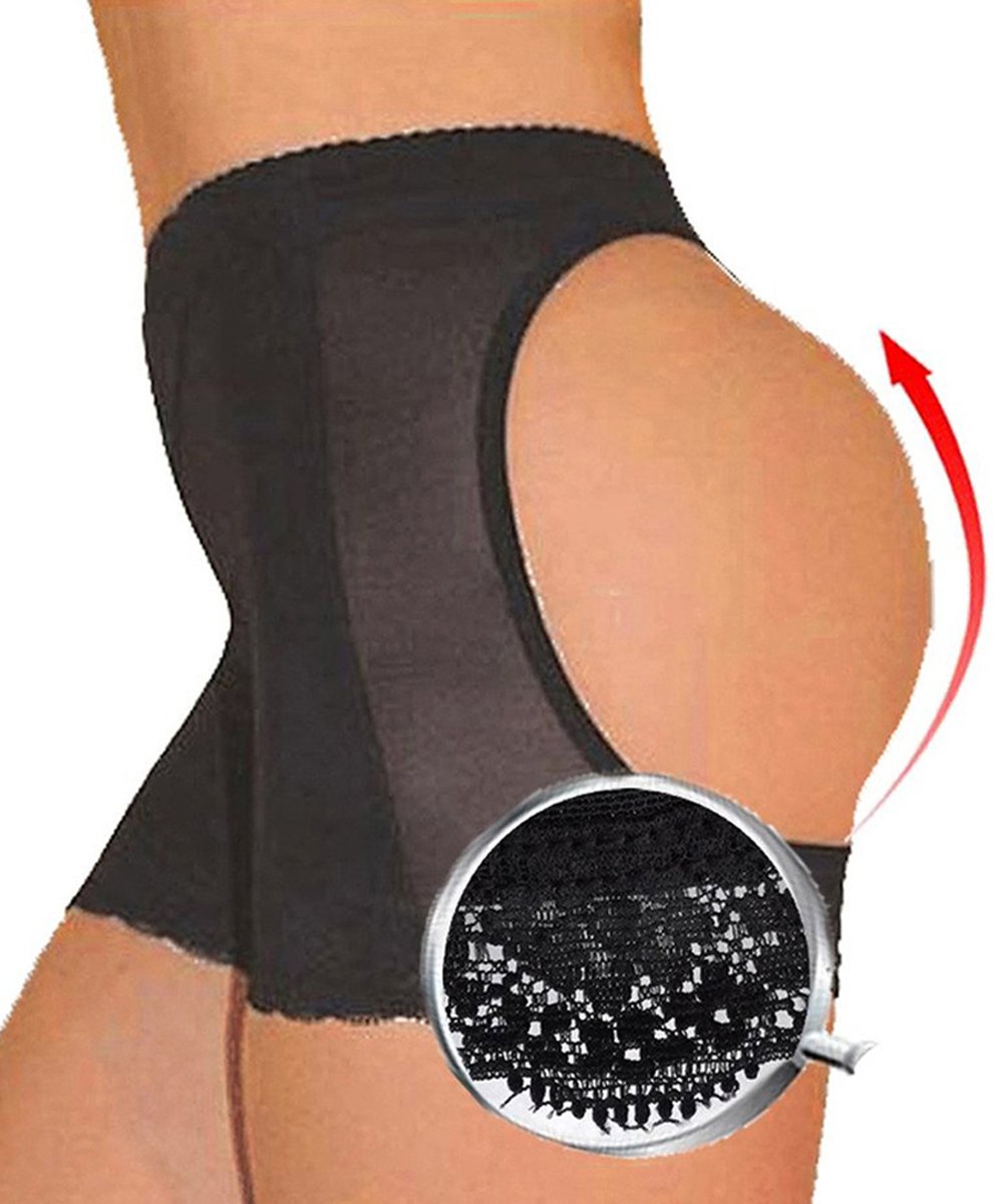 FLORATA Women's Butt Lifter Panties Lace Boy Shorts Body Shaper Hip Enhancer Panty