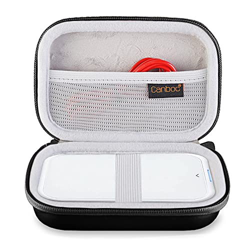 Canboc Hard Case for New Canon Ivy 2 Mini/Canon Ivy Mini/Canon Ivy CLIQ+ CLIQ 2 CLIQ+2 Photo Printer Mobile Wireless Bluetooth Instant Camera Printer, Mesh Bag fit Photo Paper Cable, Black