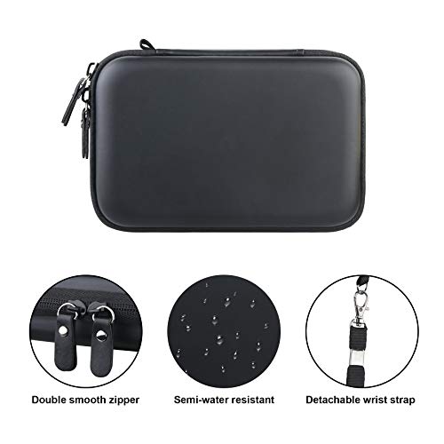 Canboc Hard Case for New Canon Ivy 2 Mini/Canon Ivy Mini/Canon Ivy CLIQ+ CLIQ 2 CLIQ+2 Photo Printer Mobile Wireless Bluetooth Instant Camera Printer, Mesh Bag fit Photo Paper Cable, Black