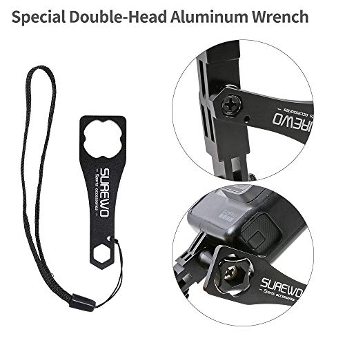 Aluminum Motorcycle Chin Helmet Mount Compatible with GoPro Hero 11/10/9/8 Black/AKASO/Campark/YI Action Camera and More (Aluminum Motorcycle Chin Helmet Mount)