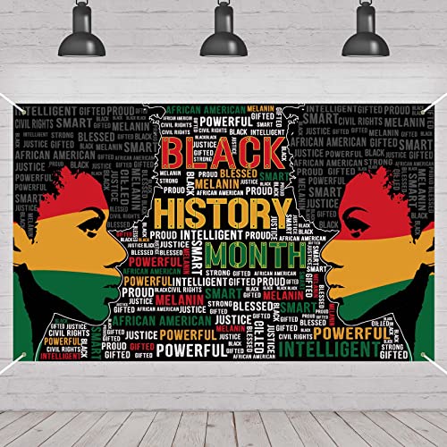 Black History Month Backdrop Photography African American Backdrop Black Girl Black History Month Decorations and Supplies for Party