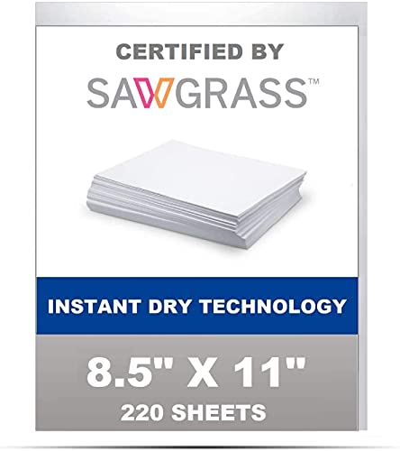 Sawgrass Printer SG500, Sublimation Printer for T-Shirts Mugs Tumblers, Printer for Heat Transfer, SG500 Bundle Starter Kit with Sublijet UHD Inks Sublimation Paper 8.5x11 & Blanks (White)