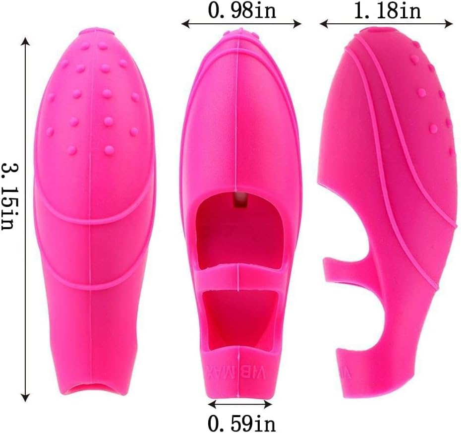 Travel Finger Vibrators - Waterproof Small Massage Toy Mini VibratoQuite Soft Silicone Finger Massage J1