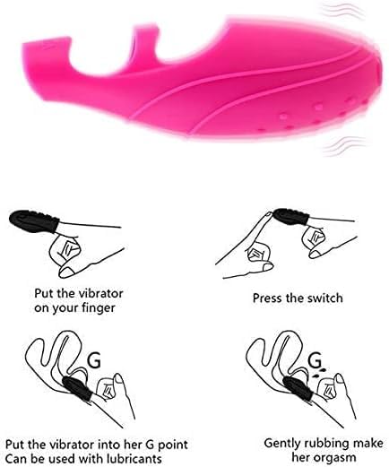 Travel Finger Vibrators - Waterproof Small Massage Toy Mini VibratoQuite Soft Silicone Finger Massage J1