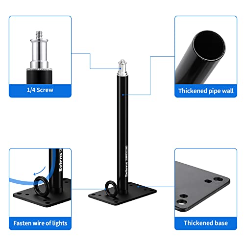 Selens 11" Photo Studio Camera Ceiling Mount, Wall Mount Boom Arm for Photo Studio Video Light, Umbrella, Ringlight, Monolights Photography with 1/4" Thread