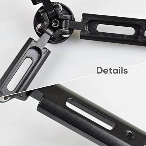 EaxanPic Aluminum Mini Tripod, Desktop Tabletop Stand Tripod for Zhiyun Smooth Q/4, Crane Plus/2,Weebill s, Ronin S/SC/RS2/RSC2, Osmo Mobile,Gimbal Handle Grip Stabilizer Tripod