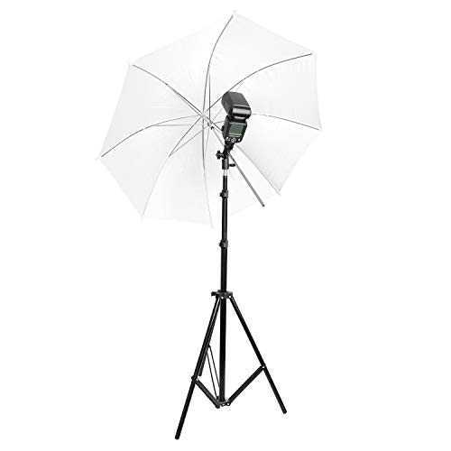 Updated Anwenk Flash Bracket Mount Flash Stand Light Stand Bracket Mount with Umbrella Holder Mount Swivel, Compatible with Canon Nikon Pentax Olympus Camera Flashes Speedlite Studio LED Light -1Pack