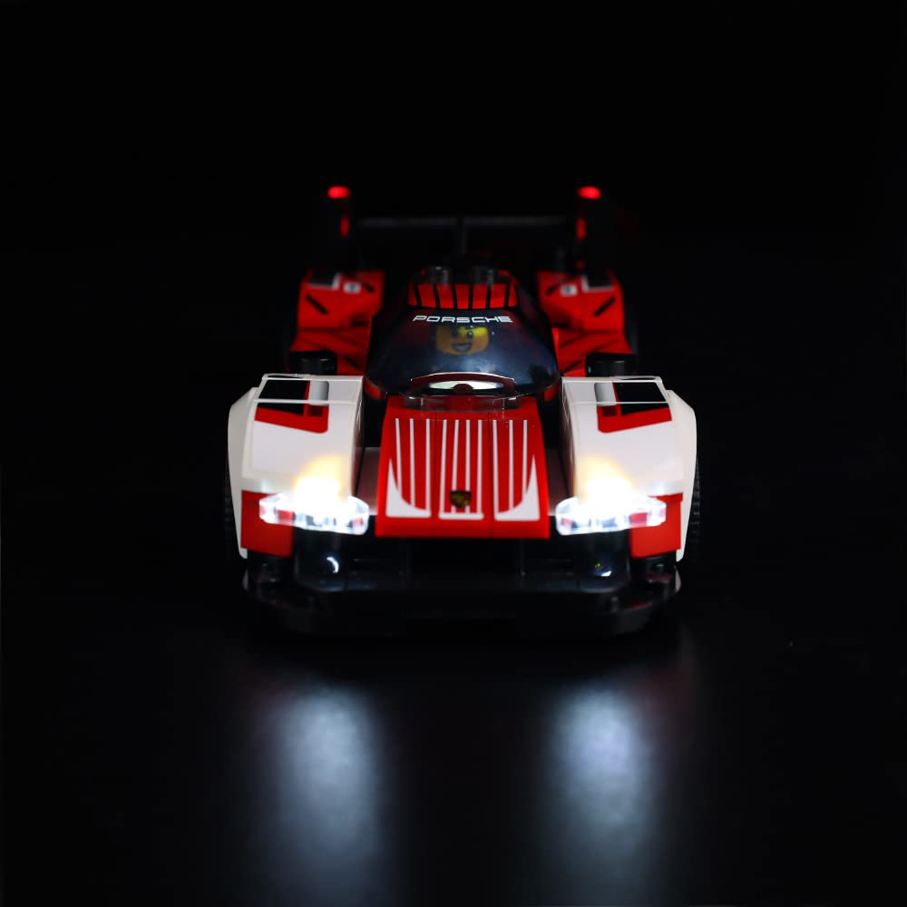 Kyglaring LED Lighting Kit (No Model) Designed for Lego Porsche 963 76916 Race Car Model Building kit - Without Lego Set (Classic Version)
