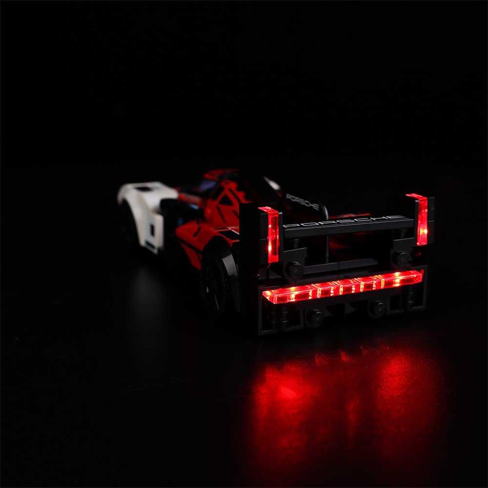 Kyglaring LED Lighting Kit (No Model) Designed for Lego Porsche 963 76916 Race Car Model Building kit - Without Lego Set (Classic Version)