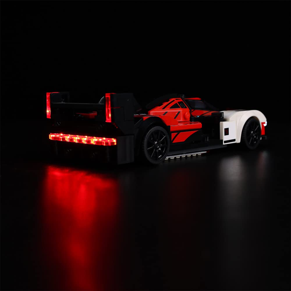 Kyglaring LED Lighting Kit (No Model) Designed for Lego Porsche 963 76916 Race Car Model Building kit - Without Lego Set (Classic Version)