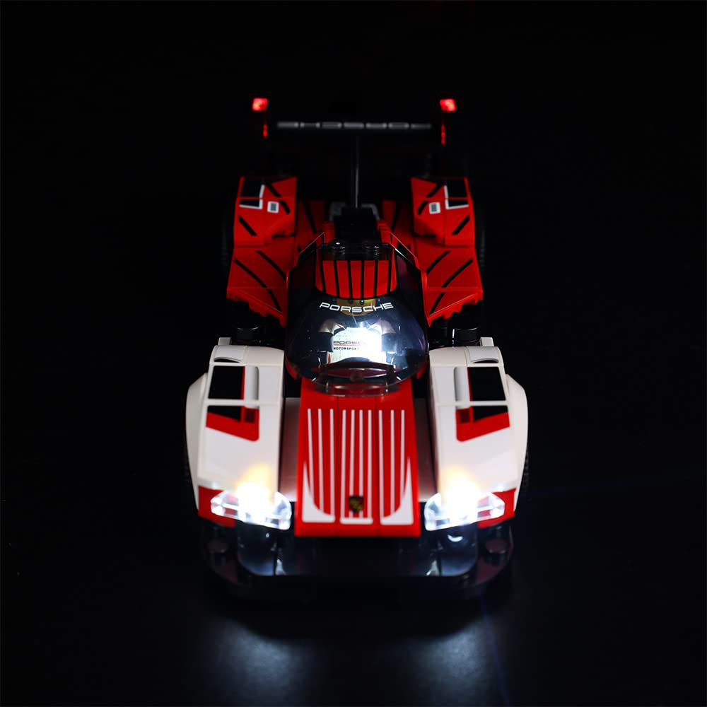 Kyglaring LED Lighting Kit (No Model) Designed for Lego Porsche 963 76916 Race Car Model Building kit - Without Lego Set (Classic Version)