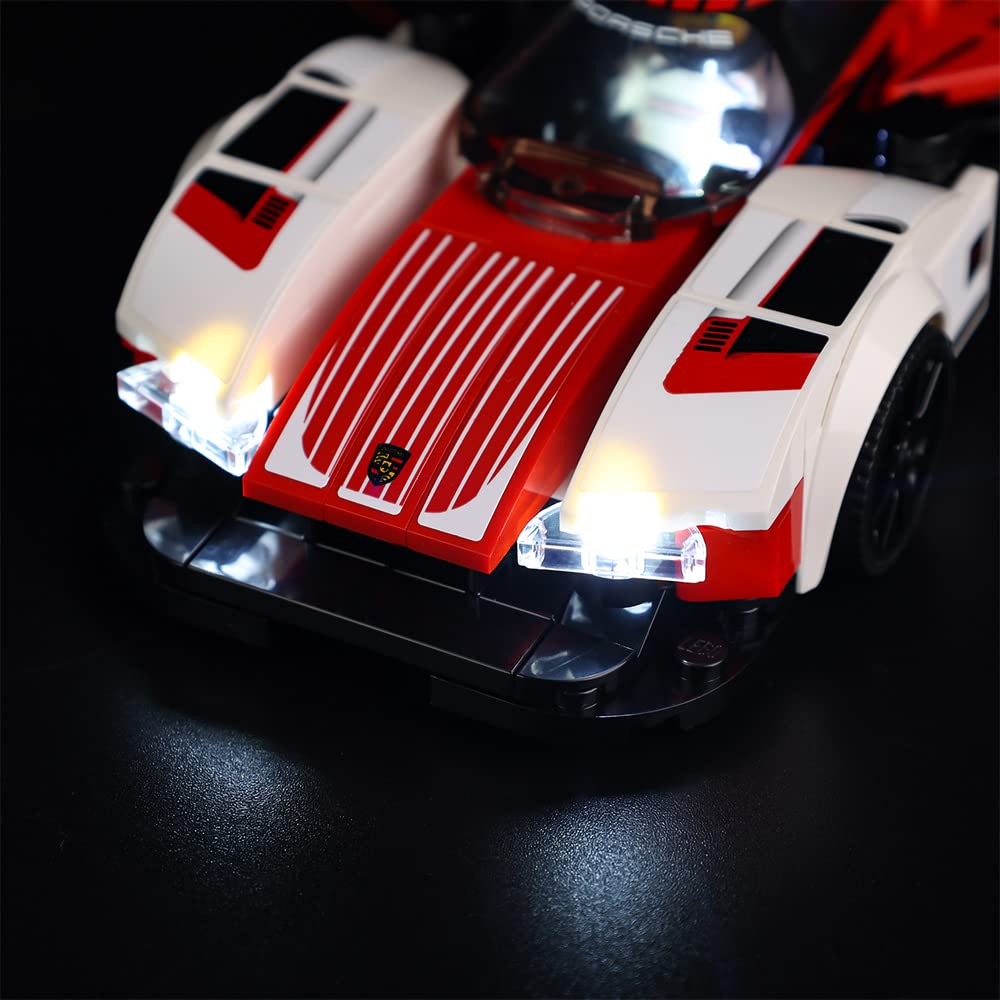 Kyglaring LED Lighting Kit (No Model) Designed for Lego Porsche 963 76916 Race Car Model Building kit - Without Lego Set (Classic Version)