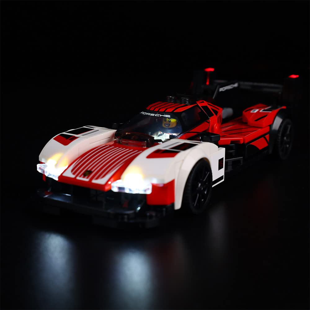 Kyglaring LED Lighting Kit (No Model) Designed for Lego Porsche 963 76916 Race Car Model Building kit - Without Lego Set (Classic Version)