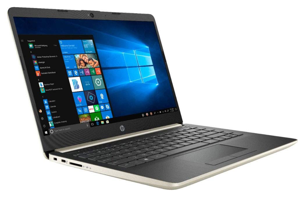 HP 2019 Newest 14" Touch-Screen Laptop Intel Core i3 4GB RAM 128GB SSD Windows 10- Ash Silver Keyboard Frame