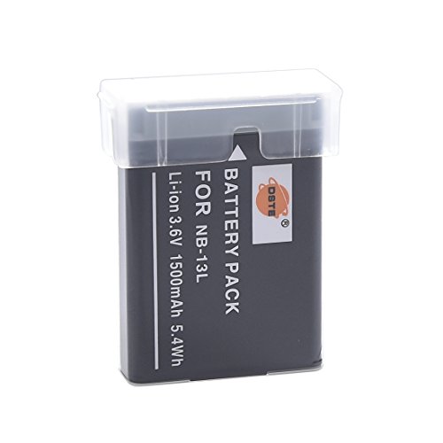 DSTE Replacement for NB-13L Li-ion Battery Compatible Canon PowerShot G5 X Mark II G5X G7X G9X G7 X Mark II G9X Mark II SX620 HS SX720 HS SX730 HS Digital Camera as NB13L
