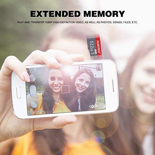 512GB Micro SD Card High Speed Class 10 microSDXC UHS-I Memory Card for Action Camera,Smartphones, Tablet,Security Camera with SD Adapter