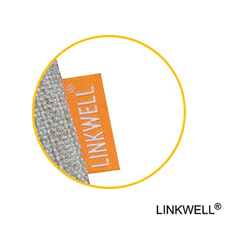 LINKWELL 18x18 inches Vintage Words Home Sweet Home Burlap Throw Pillowcase Cushion Cover (CC1289)