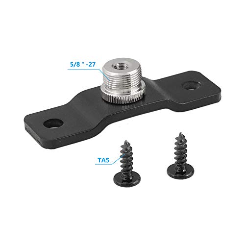 CAMVATE 5/8'' Male to 1/4'' Female Microphone Screw Adapter with Bottom Pedestal Wall/Table/Ceiling Mount - 2325