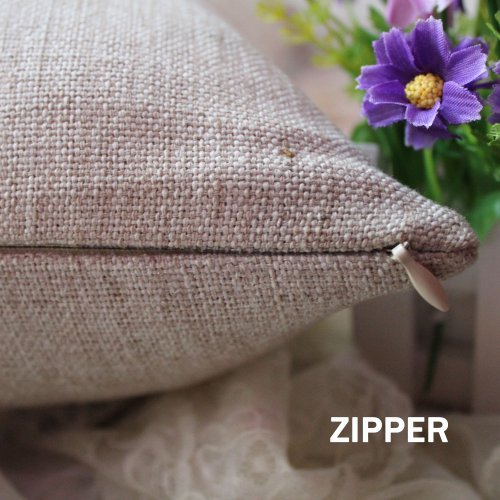LINKWELL 18x18 inches Vintage Words Home Sweet Home Burlap Throw Pillowcase Cushion Cover (CC1289)