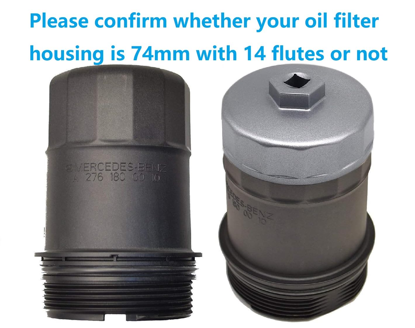 Ibetter Heavy Duty 74mm 14 Flutes Oil Filter Wrench For Volkswagen, Mercedes Benz, VW, Audi, Porsche, Mazda, Sprinter, Select Mobil1, Bosch and Mahle