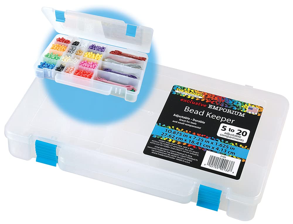 The Beadery Bead Keeper Storage Container, clear