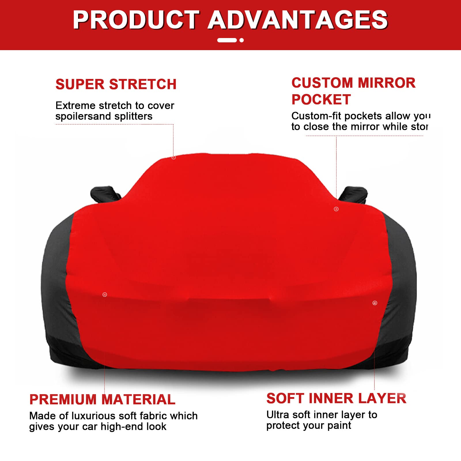 Indoor Car Cover Replace for 1998-2025 Porsche 911 (991/992/996/997 Series), Luxurious Soft Stretch Satin Indoor Car Cover for Dust-Proof, Underground Garage, Car Show