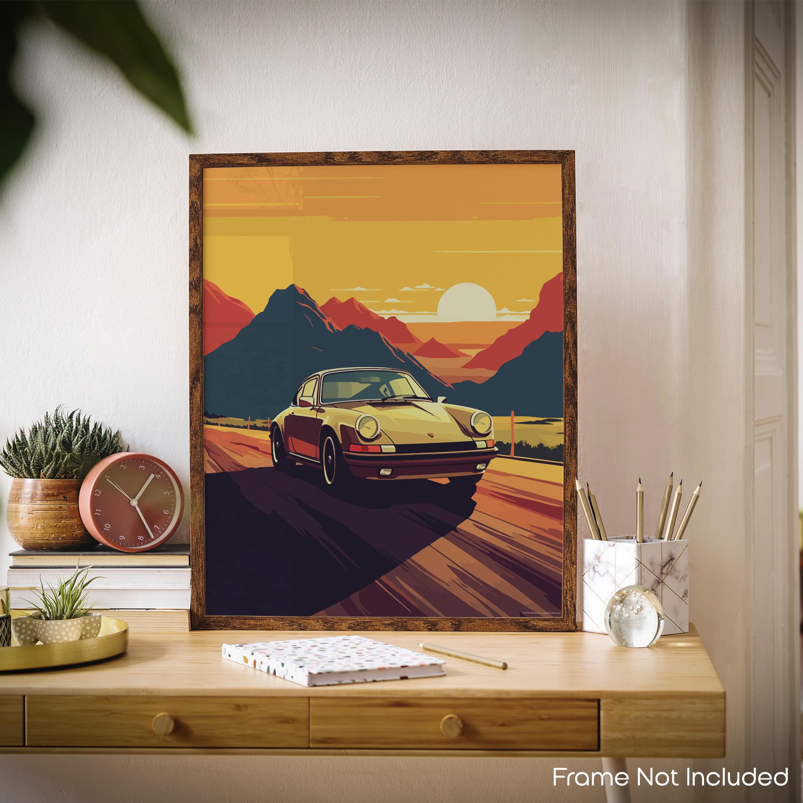 Inspirational Wall Art Co. - Innovation | 2023 Porsche 911 - Car Posters for Boys Room - Car Wall Decor - Car Room Decor - Car Posters for Men | 11x14 Inches Unframed
