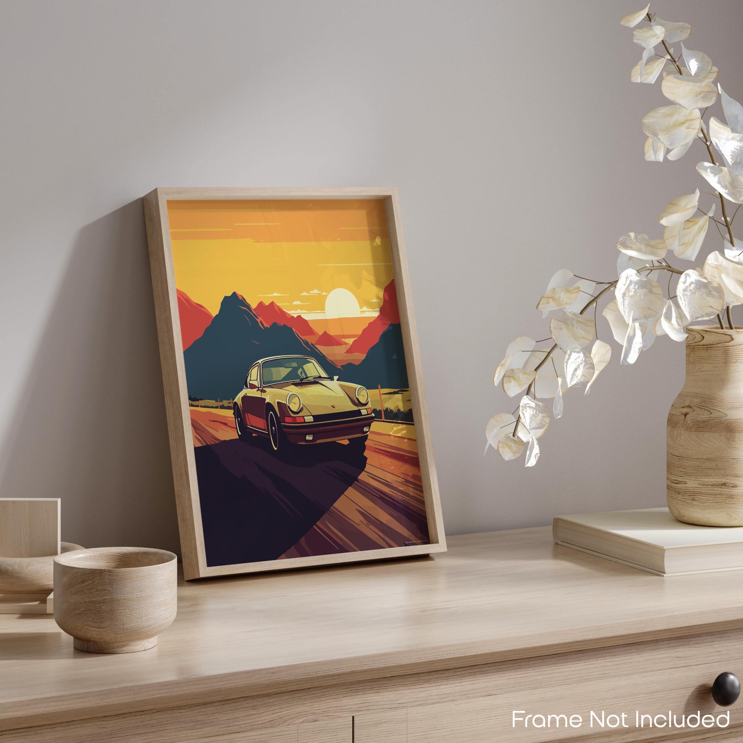 Inspirational Wall Art Co. - Innovation | 2023 Porsche 911 - Car Posters for Boys Room - Car Wall Decor - Car Room Decor - Car Posters for Men | 11x14 Inches Unframed