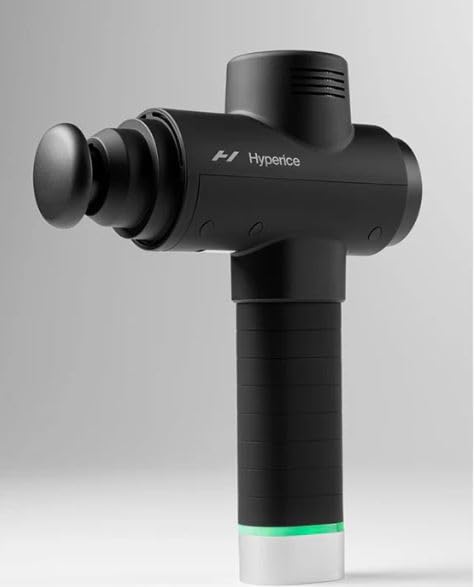 Hyperice Hypervolt 2 Pro - Featuring Quiet Glide Technology - Handheld Percussion Massage Gun - 5 Speeds, 5 Interchangeable Heads - Helps Relieve Sore Muscles and Stiffness FSA-HSA Approved