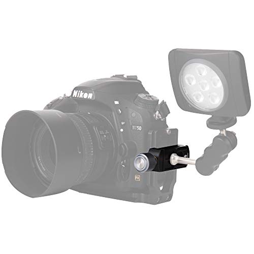 Universal Aluminum Arca Swiss Clamp with Hot Shoe Mount Adapter and 1/4" Screw for Professional Camera L Bracket Quick Release L Plate