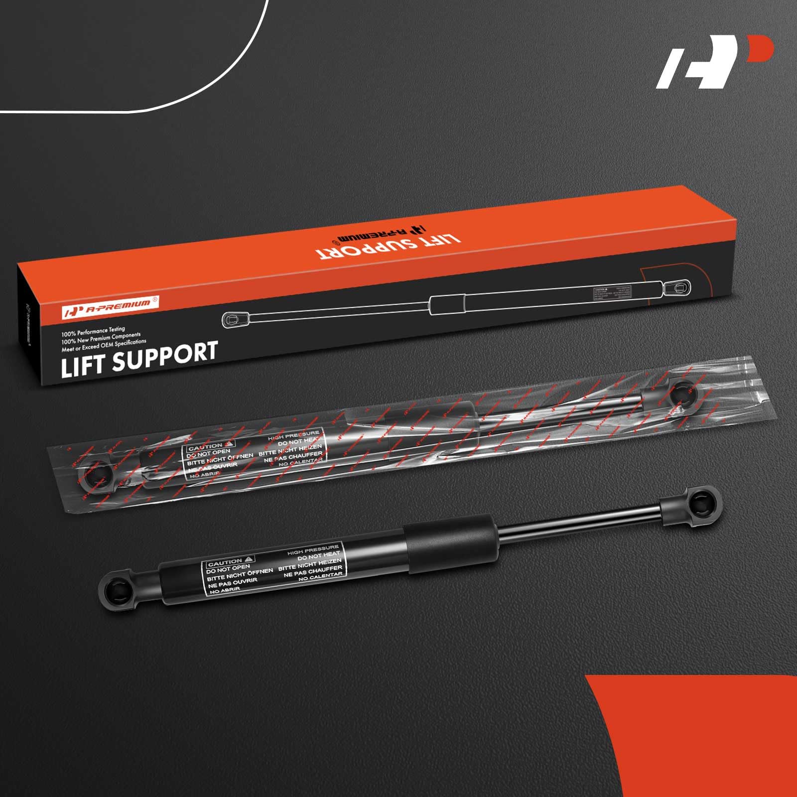 A-Premium Front Hood Trunk Supports Shock Struts Compatible with Select Porsche Models - 911 1998-2013, Boxster 2005-2012, Cayman 2006-2012, Fits 987 & 997 Body Only - Replace# 99751155101(2PC Set)