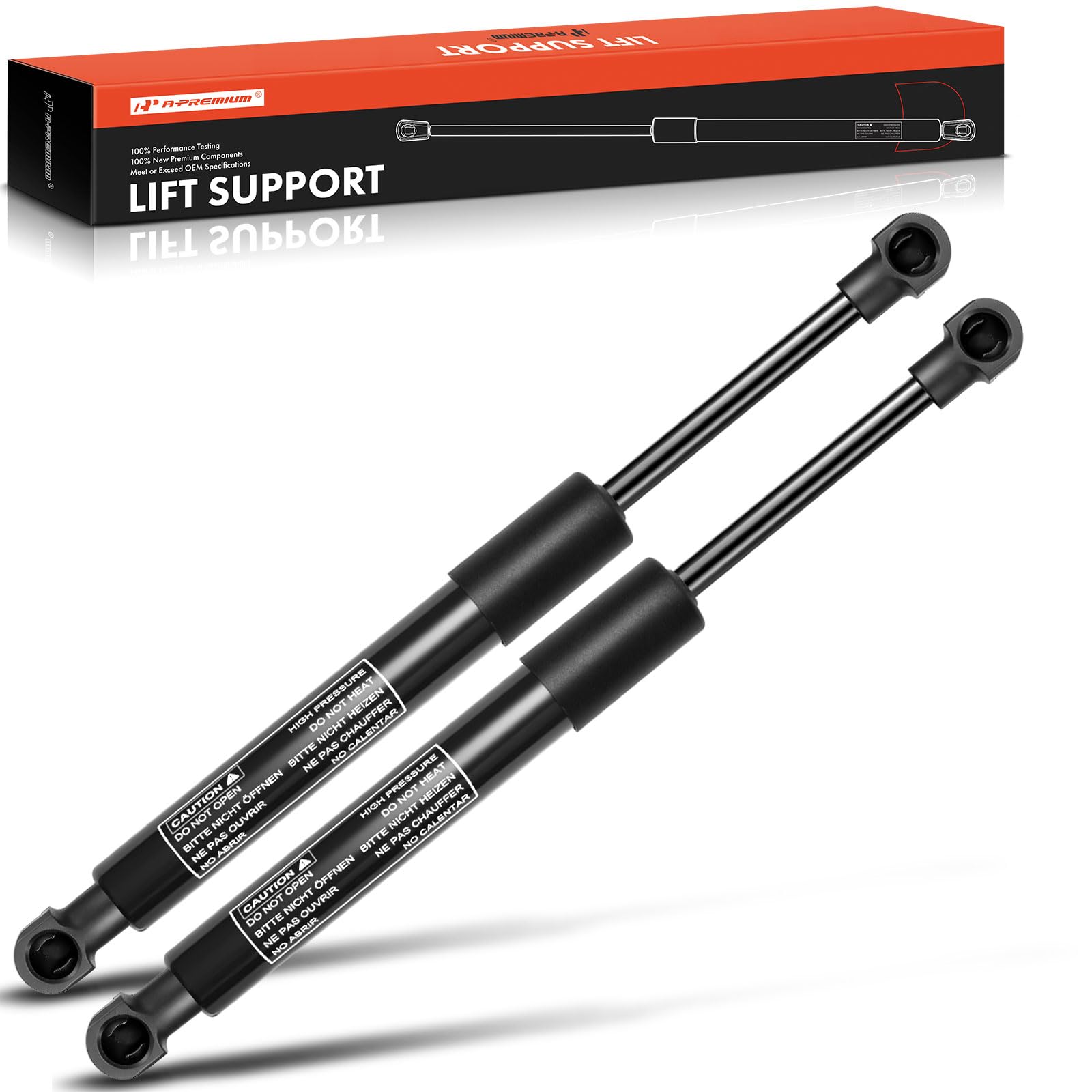 A-Premium Front Hood Trunk Supports Shock Struts Compatible with Select Porsche Models - 911 1998-2013, Boxster 2005-2012, Cayman 2006-2012, Fits 987 & 997 Body Only - Replace# 99751155101(2PC Set)