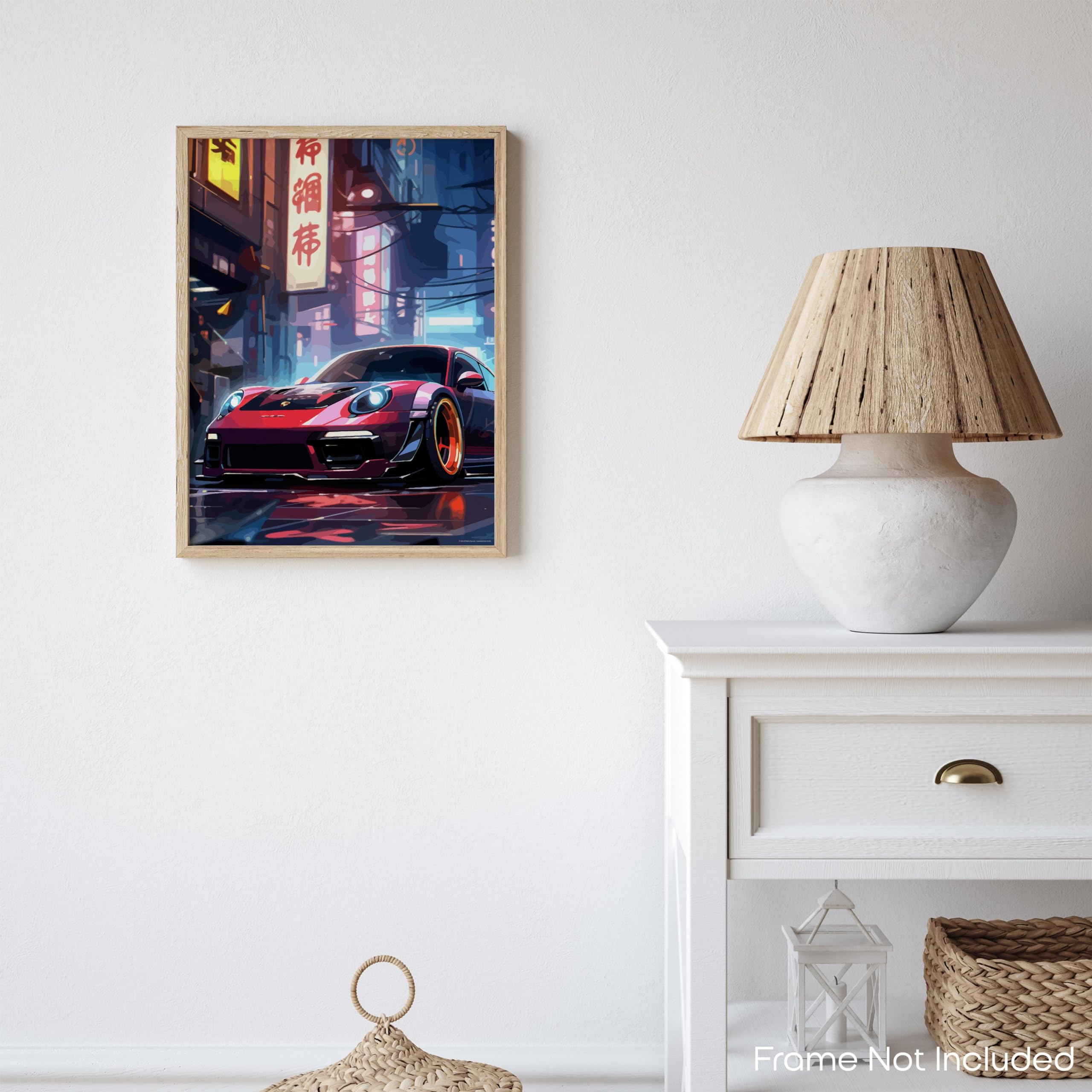 Inspirational Wall Art Co. - Racing | 2023 Porsche 911 - Car Posters for Boys Room - Car Wall Decor - Car Room Decor - Car Posters for Men | 11x14 Inches Unframed