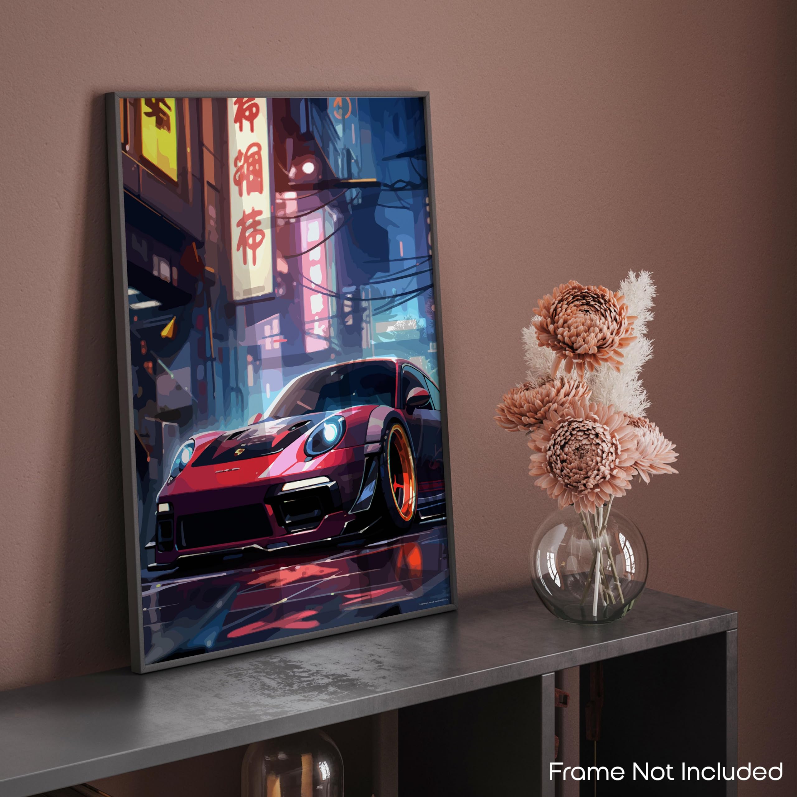 Inspirational Wall Art Co. - Racing | 2023 Porsche 911 - Car Posters for Boys Room - Car Wall Decor - Car Room Decor - Car Posters for Men | 11x14 Inches Unframed