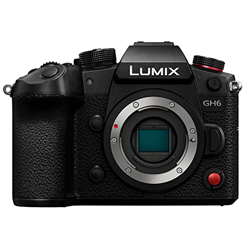 Panasonic LUMIX GH6 25.2MP Mirrorless Camera Body with Dual Image Stabilizer (Renewed)