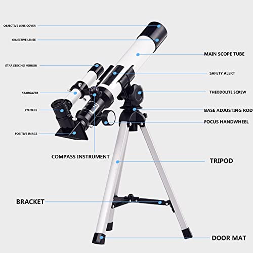 Astronomical Telescope for Kids- Professional Stargazing HD Refractor Telescope 400mm Focal Length, High Magnification Astronomical Telescope to Observe Deep Space Stargazing for Kids Beginnersā¦