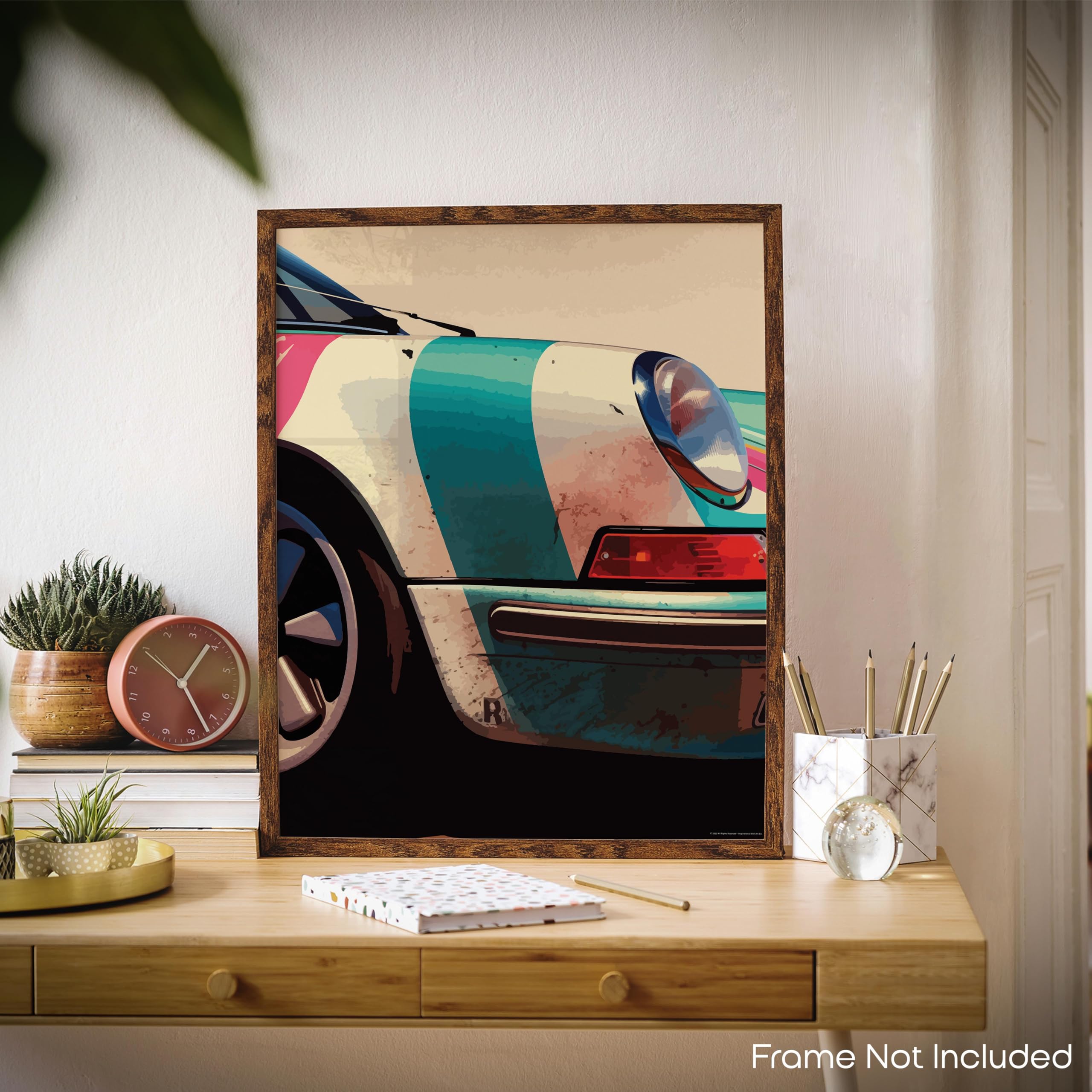 Inspirational Wall Art Co. - Precision | 2023 Porsche 911 - Car Posters for Boys Room - Car Wall Decor - Car Room Decor - Car Posters for Men | 11x14 Inches Unframed