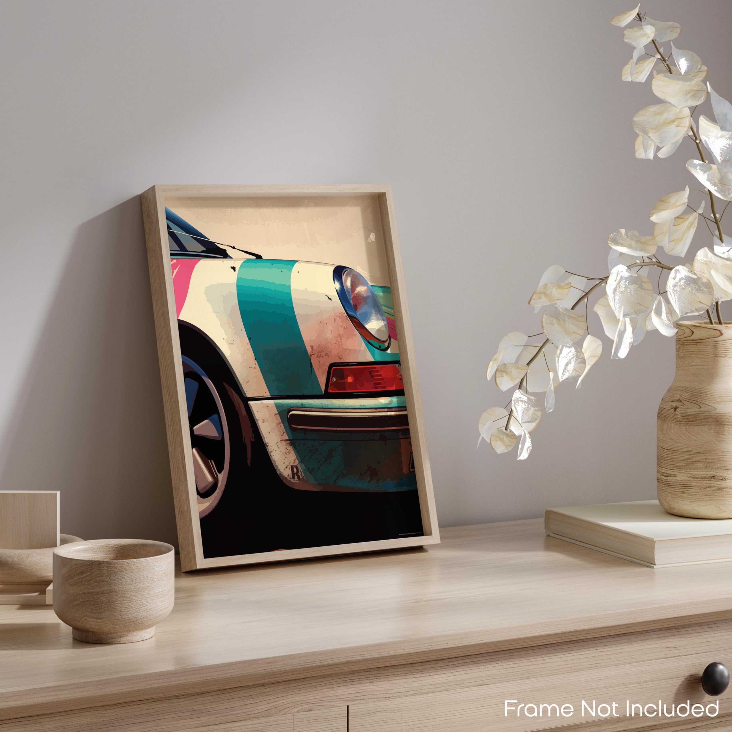Inspirational Wall Art Co. - Precision | 2023 Porsche 911 - Car Posters for Boys Room - Car Wall Decor - Car Room Decor - Car Posters for Men | 11x14 Inches Unframed