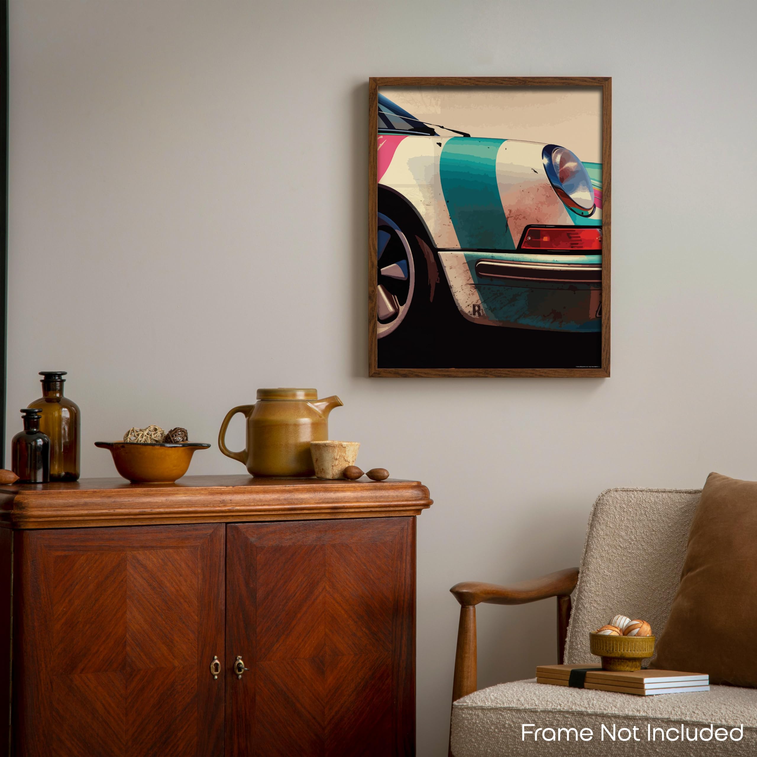 Inspirational Wall Art Co. - Precision | 2023 Porsche 911 - Car Posters for Boys Room - Car Wall Decor - Car Room Decor - Car Posters for Men | 11x14 Inches Unframed
