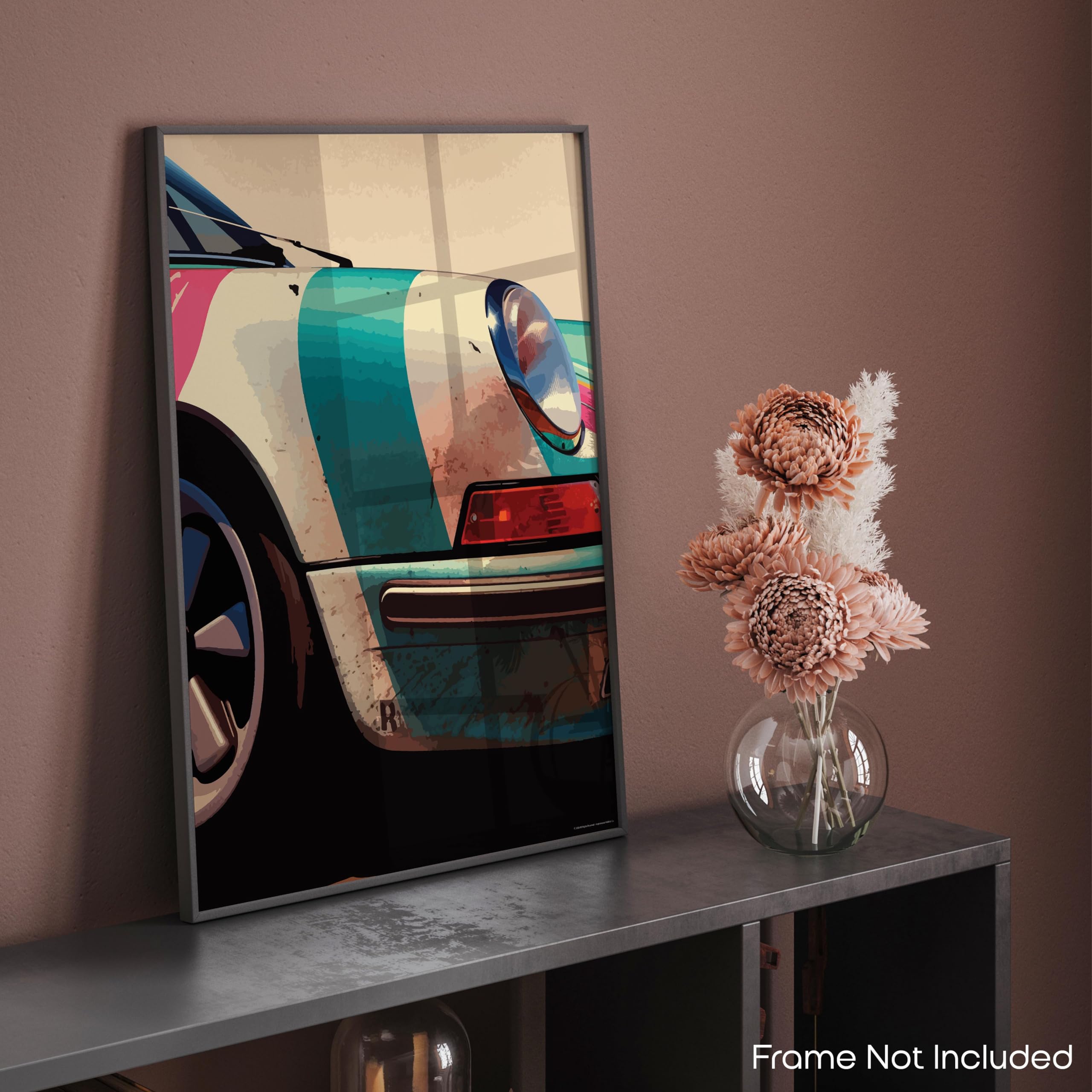 Inspirational Wall Art Co. - Precision | 2023 Porsche 911 - Car Posters for Boys Room - Car Wall Decor - Car Room Decor - Car Posters for Men | 11x14 Inches Unframed