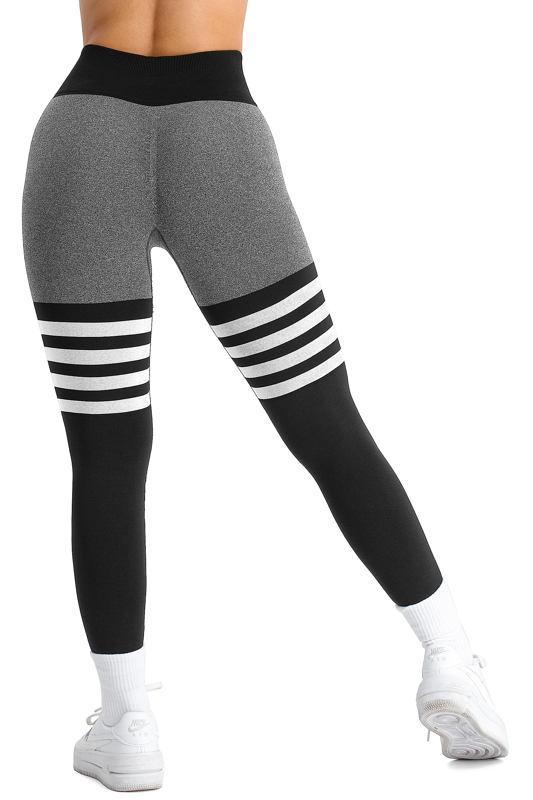 A AGROSTE Seamless Workout Leggings for Women Scrunch Butt Lifting Leggings Booty High Waisted Yoga Pants Gym Leggings