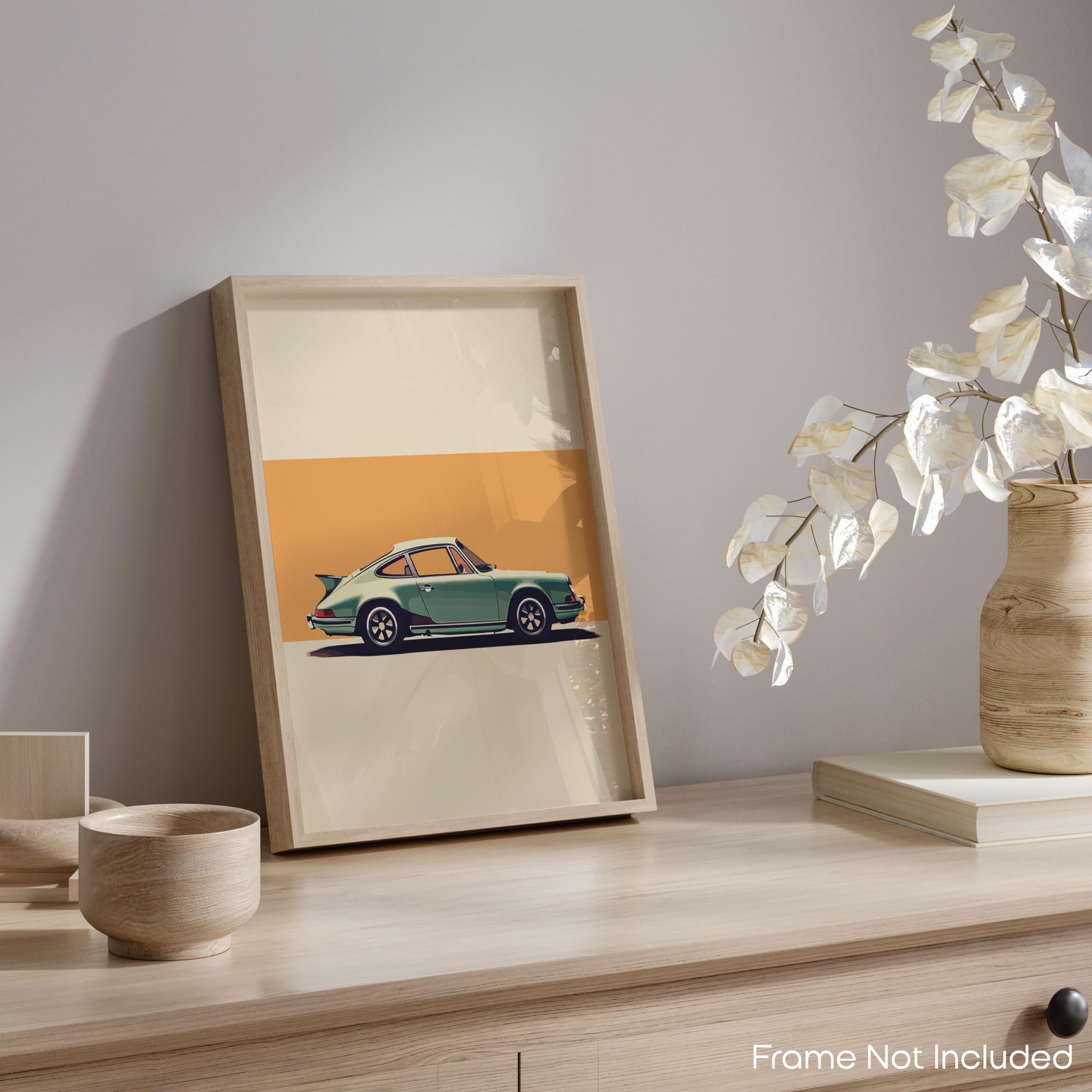 Inspirational Wall Art Co. - Power | 2023 Porsche 911 - Car Posters for Boys Room - Car Wall Decor - Car Room Decor - Car Posters for Men | 11x14 Inches Unframed