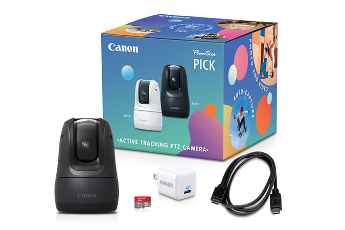 Canon PowerShot Pick Black Active Tracking PTZ Camera