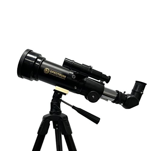 AstroLite 70AZ Refractor Telescope Travel Bag Bundle β 20x-120x Magnification - 70mm Aperture 400mm Focal Length Telescope β Bonus Smartphone Adapter - Manual Alt-AZ Telescope for Beginners
