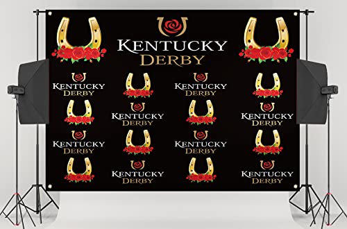Rainlemon Kentucky Derby Photo Booth Backdrop Churchill Downs Run for The Roses Party Photography Background Decoration (7ft*5ft)