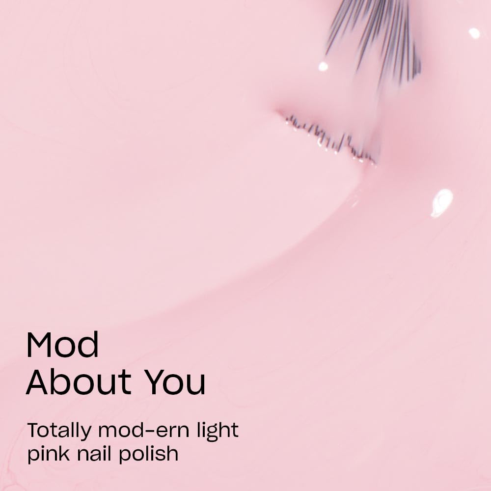 OPI Nail Lacquer Mod About You | Opaque Soft Pink Crème Chip Resistant Nail Polish | Vegan, Fast Drying, Streak Free